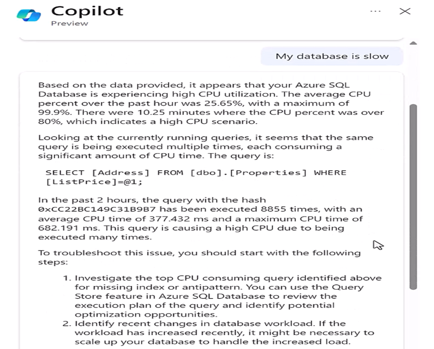 CoPilot for Databases